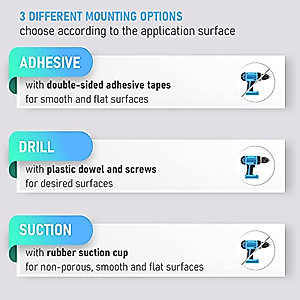 EDNA HOME Shower Organizer with Vacuum Suction Cups, Shower Caddy with 2 Levels, Rustproof Chrome Storage Basket, Bathroom Holder for Soap, Shampoo, Gel, Conditioner, Made in Europe