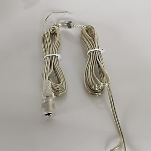 LED Lighting 3pcs 6.56ft Transparent DC Extension Cable 5.5mm x 2.1mm Female Power Cord for CCTV Security Indoor ,led neon Signs Power Wires,neon Signs accessories12v DC Power Supply Plug Adapter