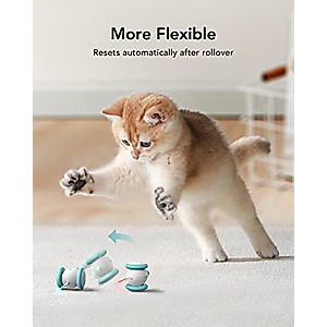 Petlibro Interactive Cat Toys for Indoor Cats, Automatic Cat Toy with LED Lights, Cat Mouse Toys, Smart Sensing Cat Toys, Moving Cat Toy, Smart Electric Cat Toy, USB Rechargeable, Auto On/Off