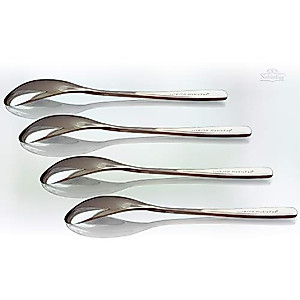 NobleEgg Egg Spoons for Soft Boiled Eggs | 18/10 Stainless Steel | 5.5 inches | Set of 4