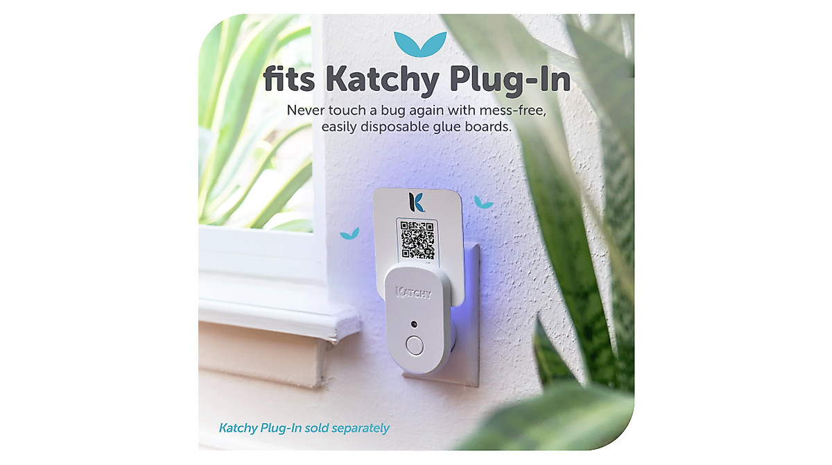 Katchy Plug-in Glue Board Refills (8 Pack) for a Buzz-Free Home