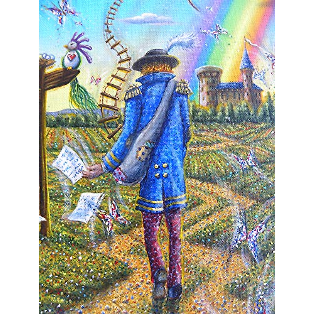 Joseph KALIHER (Texas 1970) PARABLE OF THE SOWER OF MEMES OIL on CANVAS cm 40x60