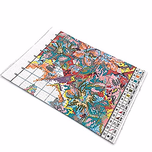 Maydear Cross Stitch Stamped Kits Full Range of Embroidery Starter Kits Beginners for DIY 11CT 3 Strands - The Chicken Knitting a Sweater 20.5×13.8(inch)