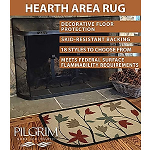 Pilgrim Home and Hearth 19622-1 Pilgrim Fireplace Hearth Rug, Beautiful