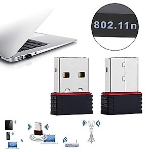 XVZ USB WiFi Adapter, 150mbps Dual Band 2.4G Wireless Adapter, Mini Wireless Network Card WiFi Dongle for Laptop/Desktop/PC, Support Windows10/8/8.1/7/Vista/XP/2000, Mac OS X 10.6-10.14,Linux