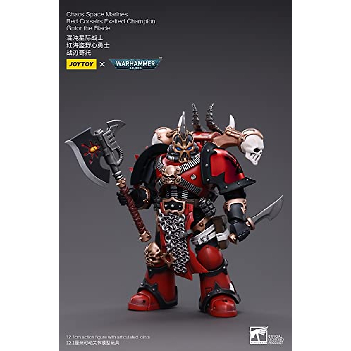 JoyToy Warhammer 40k: Chaos Space Red Corsairs Champ Gotor 1:18 Action Figure