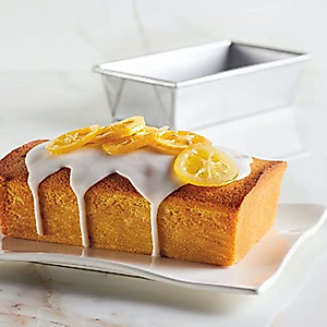 Anolon Pro-Bake Aluminized Steel Bakeware Set, Includes Cookie Pans, Loaf and Pizza Pan, 4 Piece - Silver