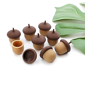 YHSWE 8pcs 5ml Pine Cone Non-stick Food Grade Silicone Wax Container Multi Use Silicone Jars for Wax, Essential Oil, Lip Balm, Shatter, Spices, brown