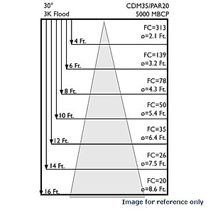 Philips 39W PAR20 Metal Halide Flood Bulb