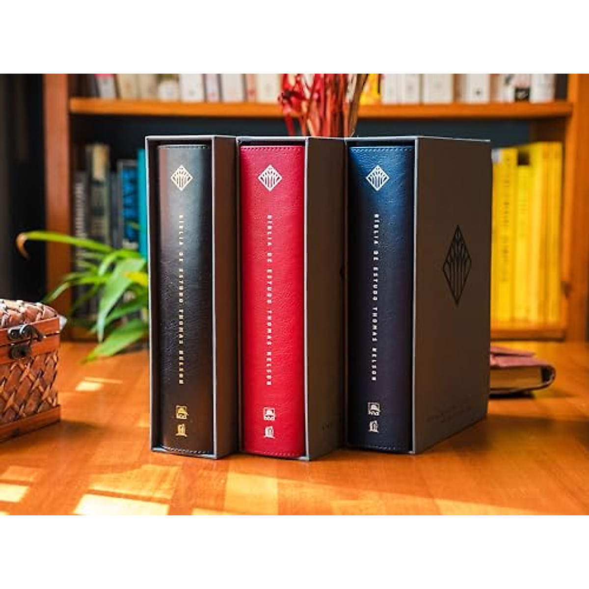 Bíblia De Estudo Thomas Nelson - Azul Encadernação de couro – 15 janeiro 2023…