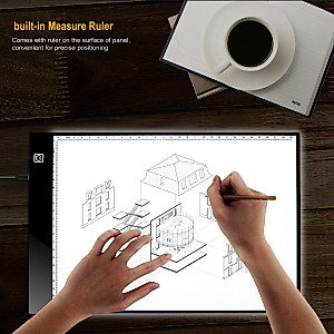 Smart Star Portable A4 Ultra-Thin LED Light Box Tracer USB Power Cable Dimmable Brightness LED Artcraft Tracing Light Box Light Pad for Artists Drawing Sketching Animation Stencilling X-rayViewing