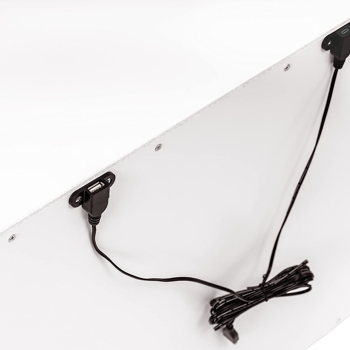 Babyletto Lolly USB Port Nightstand, in White and Natural