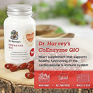 Dr. Harvey's Coenzyme Q10 - Heart & Cardiovascular Support Supplements for Dogs, 60 Capsules