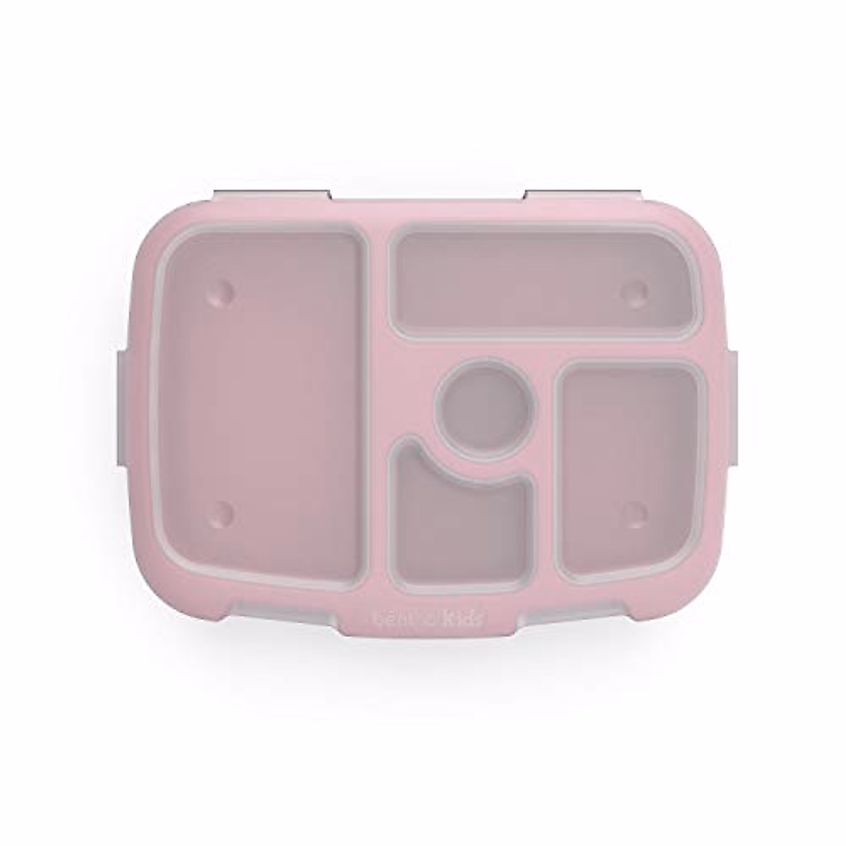 Bentgo® Kids Prints Tray with Transparent Cover - Reusable, BPA-Free, 5-Compartment Meal Prep Container with Built-In Portion Control for Healthy Meals At Home & On the Go (Pink Dots)