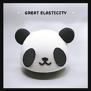 1 Pack Cute Panda Helmet Cover Bike Bicycle Motorcycle Ski Helmet Full Face Cover Cartoon Plush Helmet Protective Cover