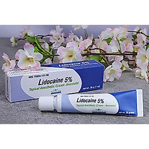 Nivagen Maximum Strength Lidocaine 5% Anorectal Cream | Hemorrhoid Relief from Pain, Itching, Burning | 30 Gram Tube Lidocaine 5% Cream