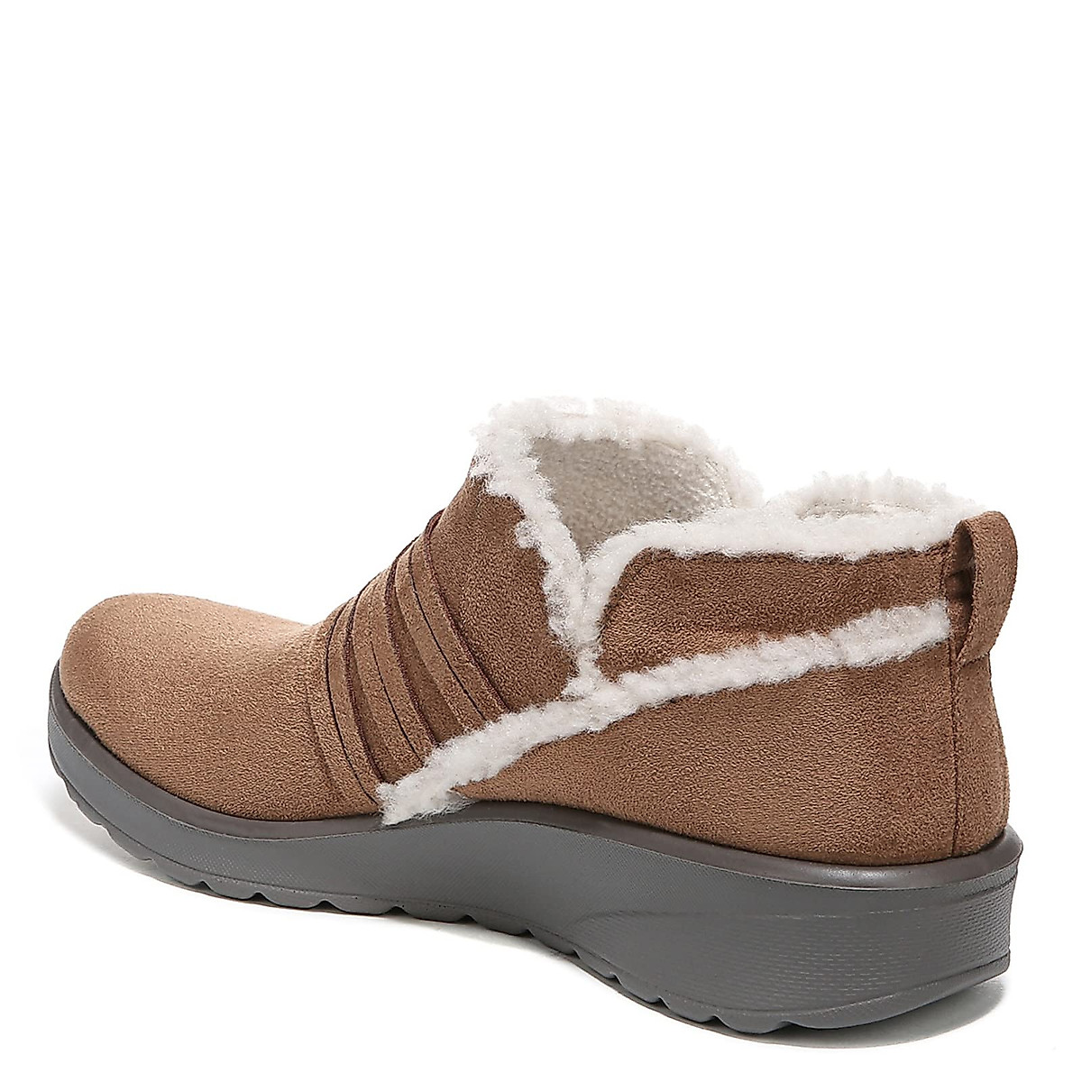 BZees Women's Glide Slip-On Ankle Boot Sneaker, Toffee Brown, 6