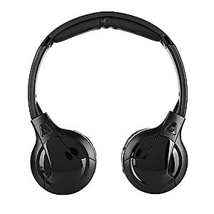 Wireless Car Headphones, 2 Channel IR Wireless Headphones for Kids, in Car Wireless DVD Headphones