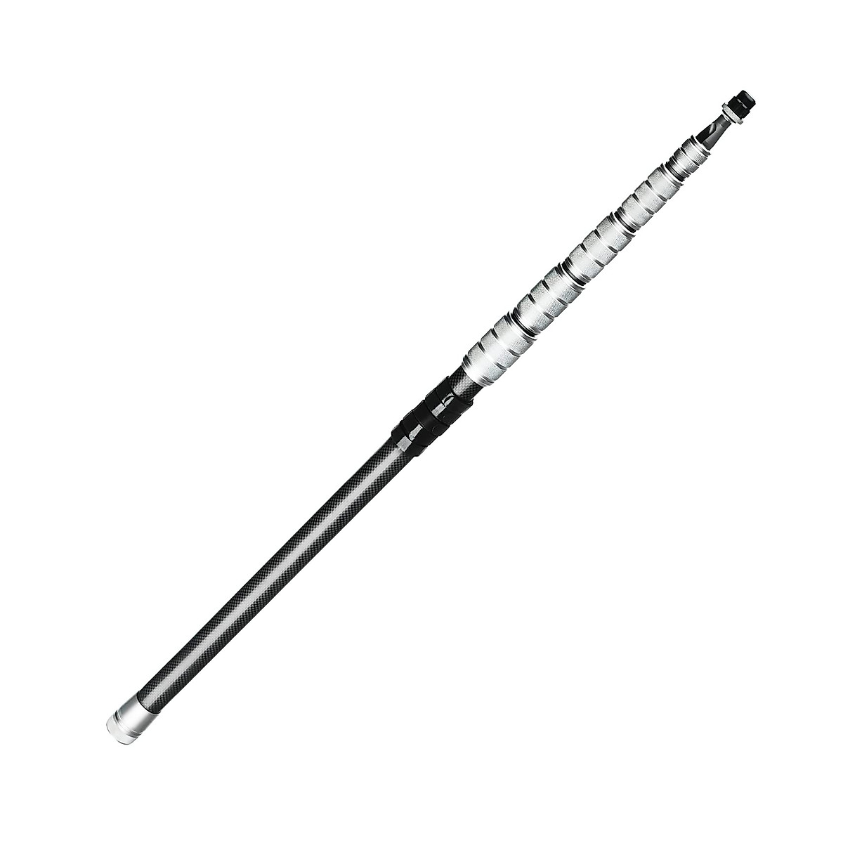 Selens Mic Boom Pole Portable Microphone Boom Arm 5-Section Extendable Handheld Mic Arm Microphone Holder for Sound Recording, Video, Broadcast and Electronic News Gathering, 2.7ft-9.8ft