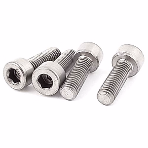 L-A 0.8mm Pitch M5x40mm Stainless Steel Hex Socket Head Cap Screws Bolts （25Pcs）