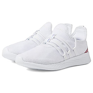 adidas Women's Puremotion Adapt 2.0 Sneaker, White/Pink Strata/Black, 8