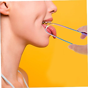 1 Set Brush and Scraper Oral Care Scraper Scraper Oral Care Tool Oral Care Supply Cleaning Brush Stainless Steel Coating Scraper