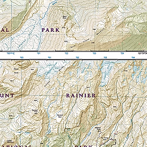 Mount Rainier National Park Map (National Geographic Trails Illustrated Map, 217)
