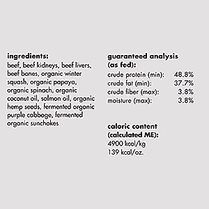 Smallbatch Pets Freeze-Dried Beef Bites for Dogs & Cats, 7 oz, Made in The USA, Organic Produce, Humanely Sourced Meat, Single Source Protein, Mixer & Topper, Healthy, with Papaya and Probiotics