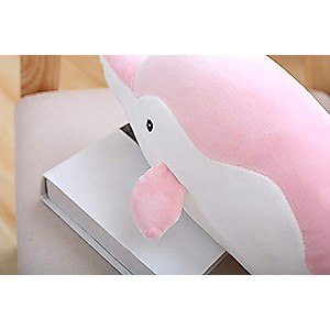 COSGOO Soft Dolphin Plush Hugging Pillow Cute Dolphin Stuffed Animal Plushies Dolphin Doll Toy Kids Stuffy Animie Dolphin Plush Toys for Birthday, Valentine, Christmas... (Pink)…