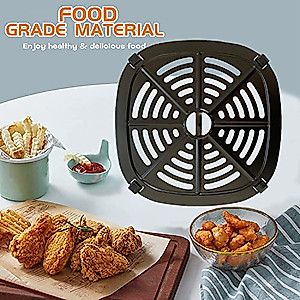 Air Fryer Grill Crisper Plate Tray for Dash 2.6QT Air Fryers, Upgraded Air Fryer Grill Pan Insert, Air Fryer Grate, Air Fryer Rack Grid for Dash 2.6 Quart Air fryer, Nonstick, Dishwasher Safe
