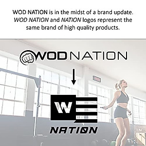 WOD Nation Adjustable Speed Jump Rope For Men, Women & Children - Blazing Fast Fitness Skipping Rope Perfect for Boxing, MMA, Endurance - Black