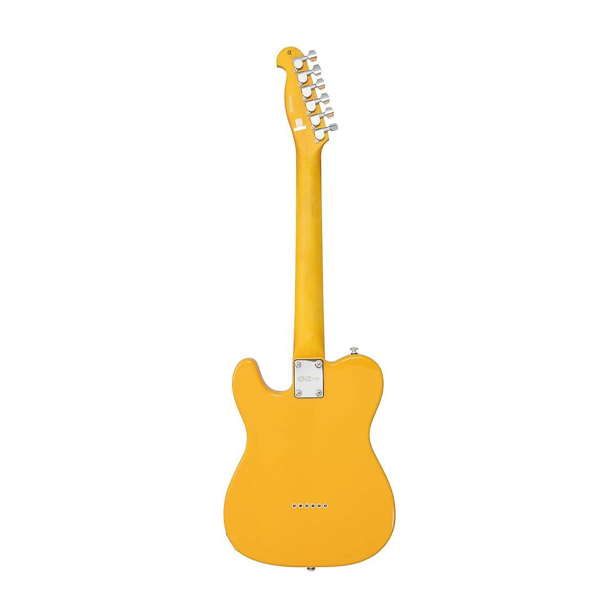 CNZ Audio TL Mini Electric Guitar - Butterscotch Blonde Finish, Tortoise Pickguard, 3/4 Short Scale, 7/8 size Guitar, 2 Single Coil Pickups, C Shaped Maple Neck, Classic Look & Feel