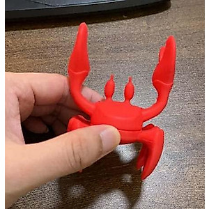 Crab Spoon Rest & Steam Releaser, Silicone Spoon Rest for Stove Top,Kitchen Gifts Utensil RED