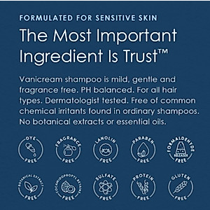 Vanicream Shampoo For Sensitive Skin 12 OZ (Pack of 3)