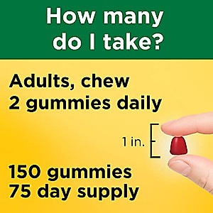 Nature Made Multivitamin Gummies, Dietary Supplement for Daily Nutritional Support, 150 Gummy Vitamins and Minerals, 75 Day Supply