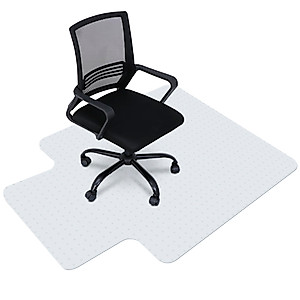 Nova Microdermabrasion Office Chair Mat for Carpet Computer Chair Mat Desk Chair Mat for Carpeted Floors Anti-Slip Floor Protector for Home Office (Carpet Mat with Lip, 48"x36")