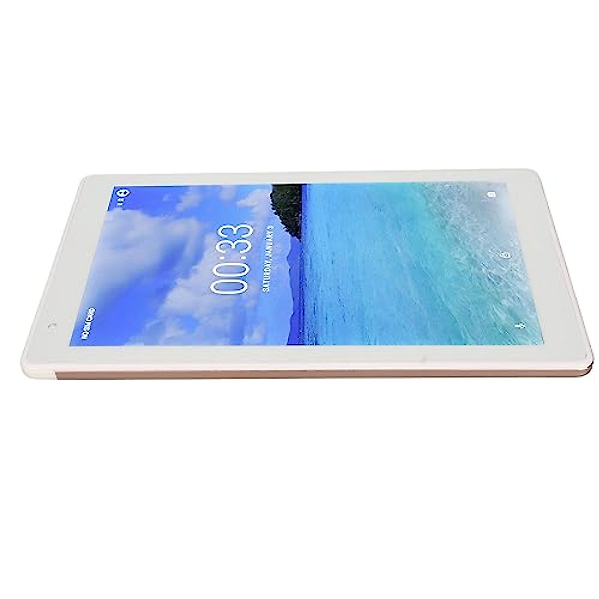 Haofy Call Tablet, 2.4G 5G WiFi 8.1 Inch Tablet 4GB RAM 64GB ROM 100-240V Gold for Reading for Android 10 (US Plug)