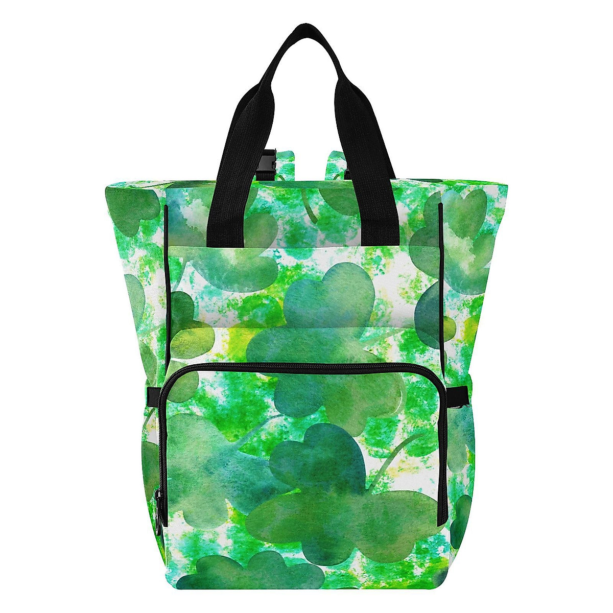 St Patricks Day Diaper Bag Backpack for Baby Boys Girls Multifunction Baby Essentials Travel Tote with Stroller Straps & Bottle Storage Nappy Changing Bag for Dads Moms Hiking Shopping Traveling