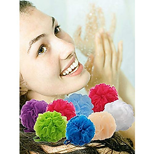 Aquasentials Small Mesh Pouf (8 Pack) (Multi-Colors)