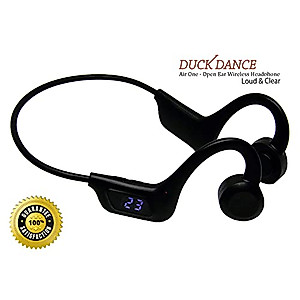 Open-Ear True Wireless Stereo Headphones Over Ear Air Conduction Loud And Clear Headset Wireless Hands-Free Pain Free Headphones For Cycling Driving Hiking Students Ears Pain-Free Earphone (Black)