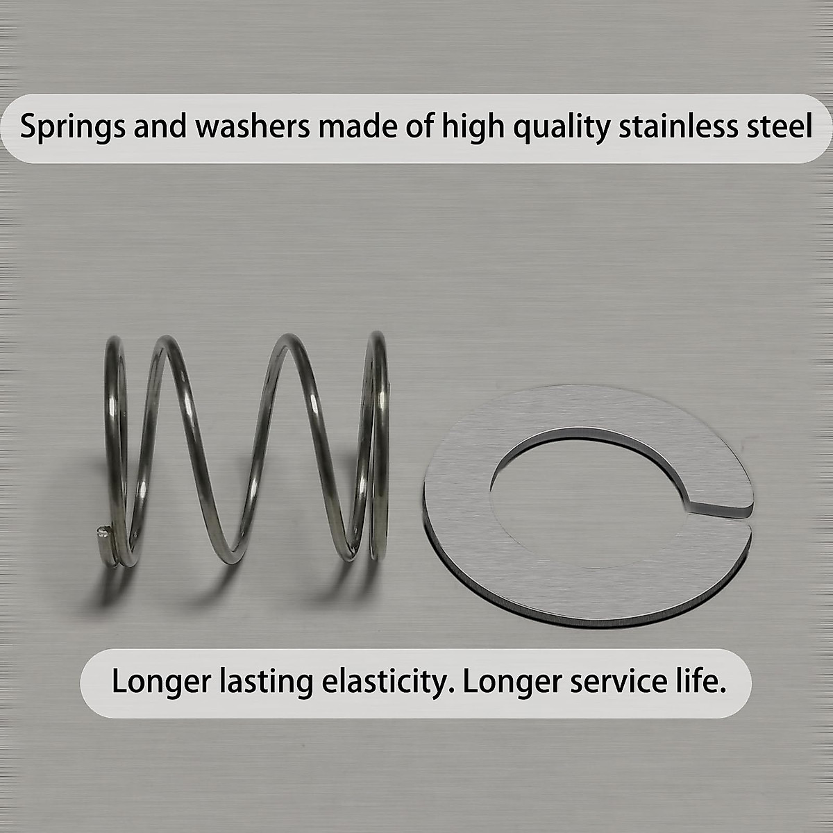 DaapYoow Quick Install OEM Spring and Washer For Kitchen Mixers,Protect and extend the life of the mixer.Requires no tools.Very easy to install.Stainless steel