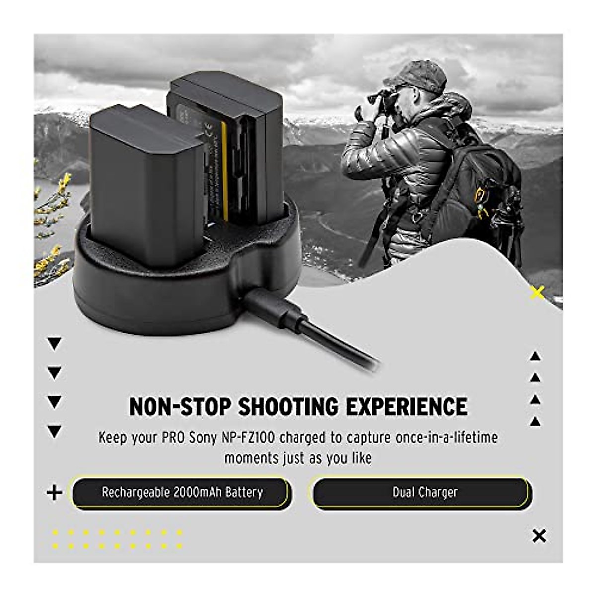 Sony a7 III Full-Frame Mirrorless Camera with 28-70mm Lens Bundle with Lens, Microphone, Memory Card, Case, Cable, Accessory Kit, Battery (2-Pack) and Dual Charger, and Art Suite v.3.0 (9 Items)