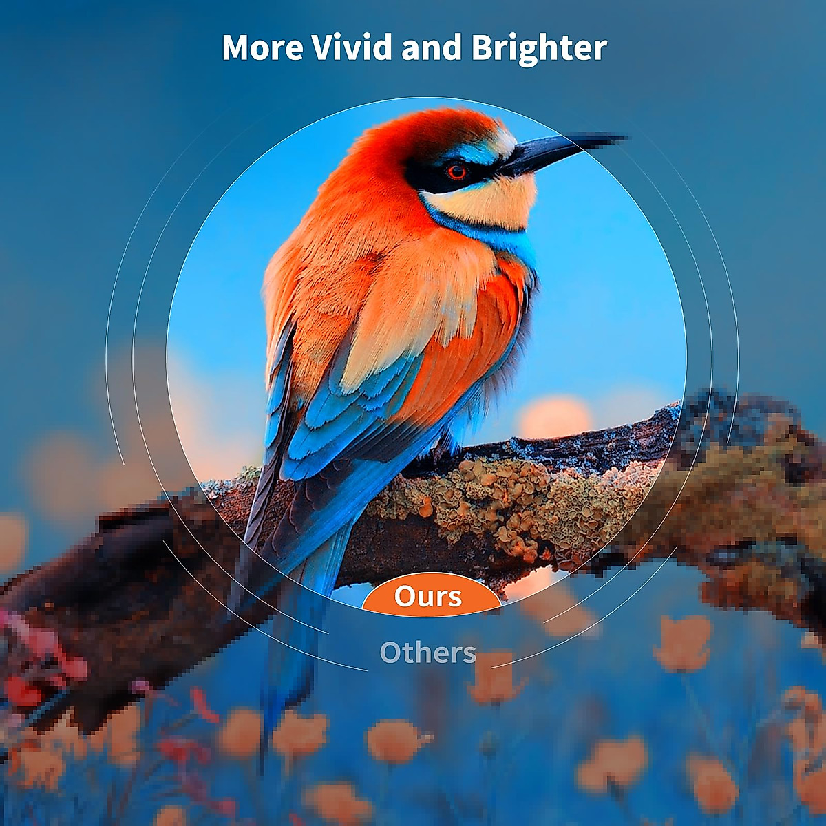 Portable Projector, Movie Projector Support 1080P 200" Display, Compatible with Fire TV Stick/PS4, Projector for Outdoor Movie for Phone with HDMI, VGA, SD/TF, AV, USB