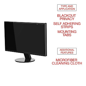 Innovera Blackout Privacy Filter for 18.5" Widescreen Flat Panel Monitor, 16:9 Aspect Ratio