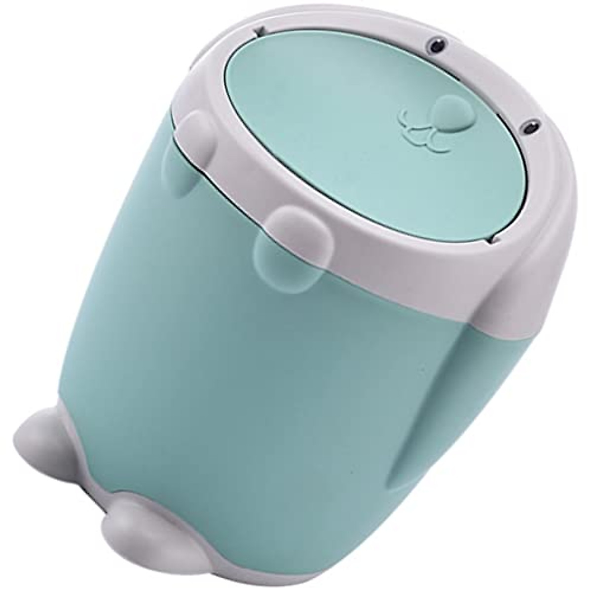 BESPORTBLE Desk Trash can Cute Mini Desktop Trash Can Bunny Kitchen Small Garbage Can Rabbit Animal Countertop Trash Can Garbage Container Bin Desktop Organizer for Coffee Table Office