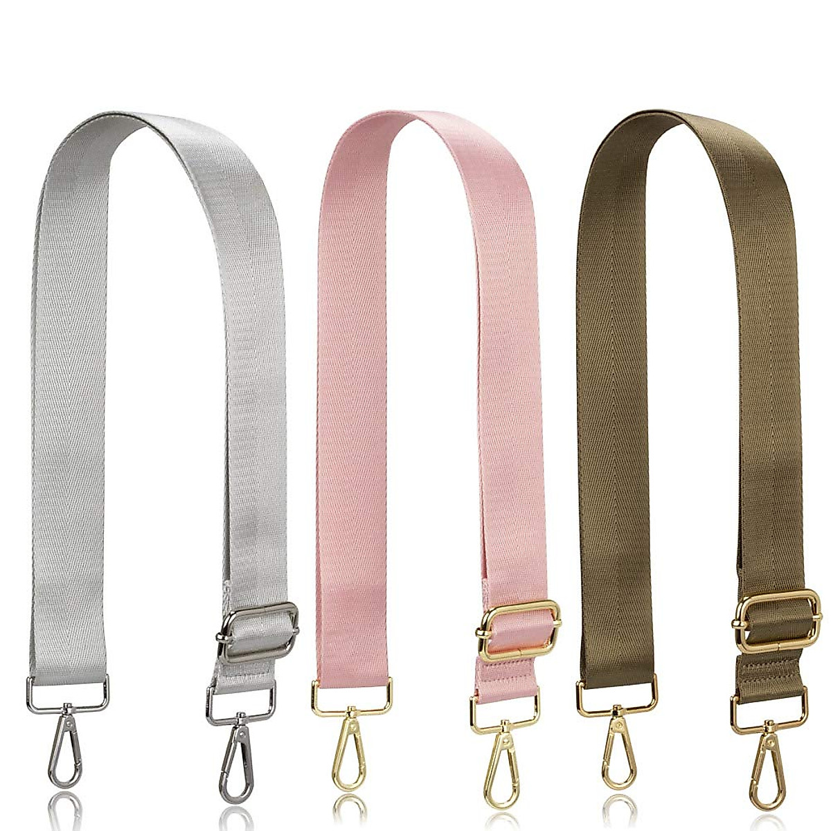 Allzedream Wide Purse Strap Replacement Crossbody Shoulder Bag Adjustable (Pink)