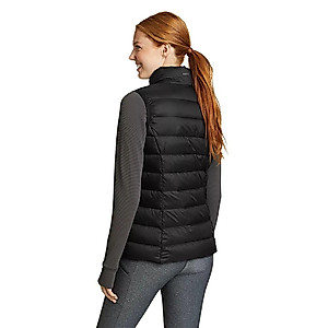 Eddie Bauer Women's CirrusLite Down Vest, Black Recycled, Medium