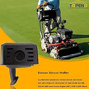 GX160 Exhaust Muffler Assembly Replaces OEM 18300-ZE1-900 18310-ZF1-000 Fit for Honda GX160 GX200 5.5HP 6.5HP Engine