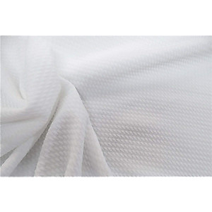 Bullet Textured Liverpool Fabric 4 Way Stretch White S10