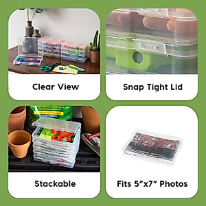 IRIS USA, Inc. 585161 KP-PC57 IRIS Photo and Embellishment Keeper, 5" x 7" (Photo Size), Clear, Pack of 10